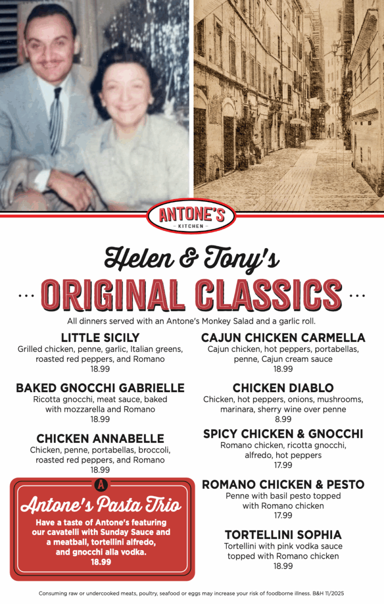 Antone's Kitchen | Menu | Antone's Kitchen
